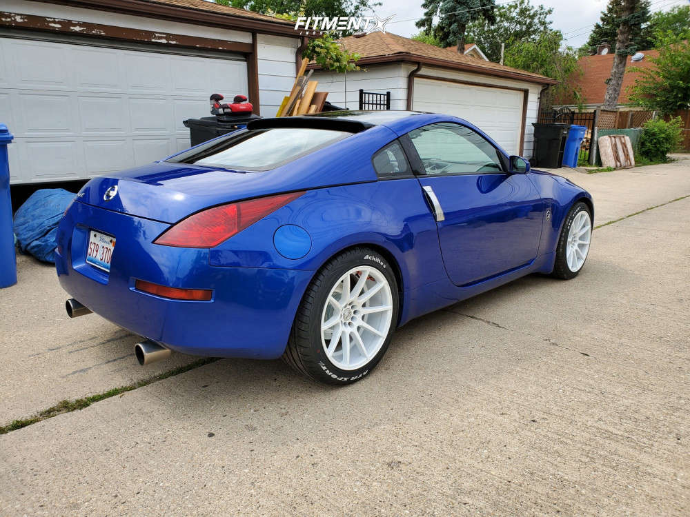 2003 Nissan 350Z Enthusiast with 18x9.5 F1R F17 and Achilles 245x40 on ...