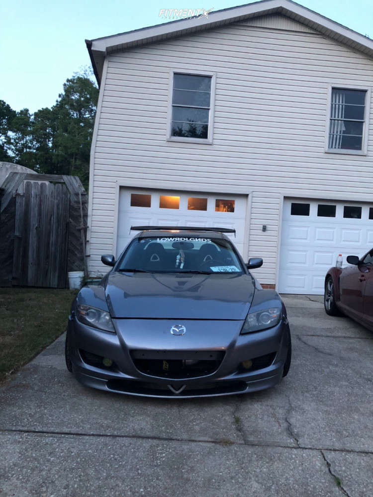 2004 Mazda RX-8 Base with 18x9.5 Varrstoen Es7 and Achilles 245x40 on ...