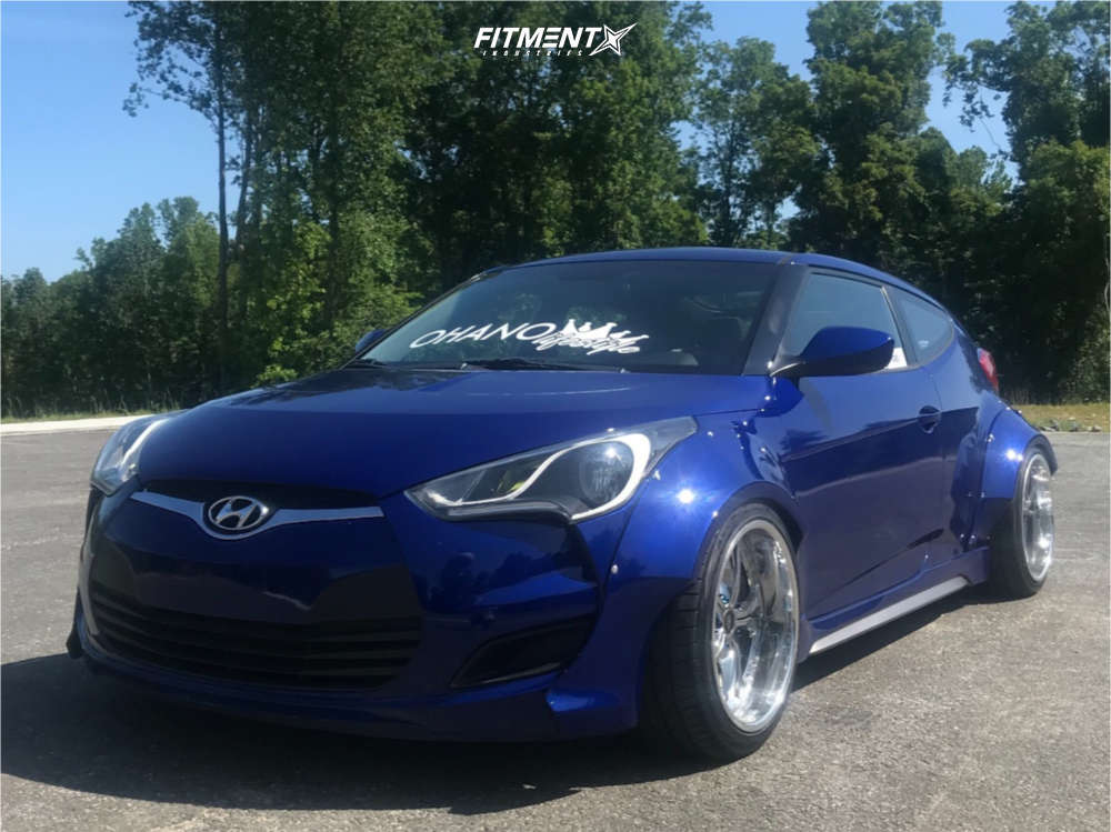 2015 Hyundai Veloster Base with 18x10 Weds Cerberus Ii and Sumitomo ...