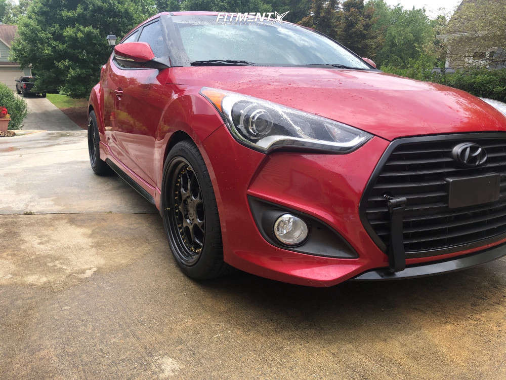 2016 Hyundai Veloster Turbo with 18x8.5 Aodhan Ds01 and Continental ...