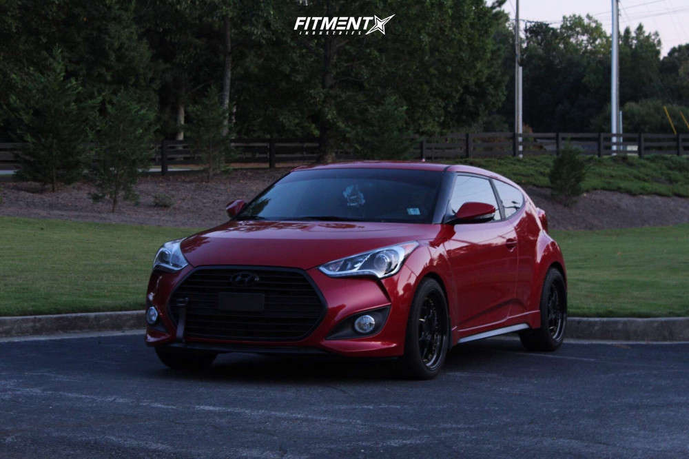 2016 Hyundai Veloster Turbo with 18x8.5 Aodhan Ds01 and Continental ...