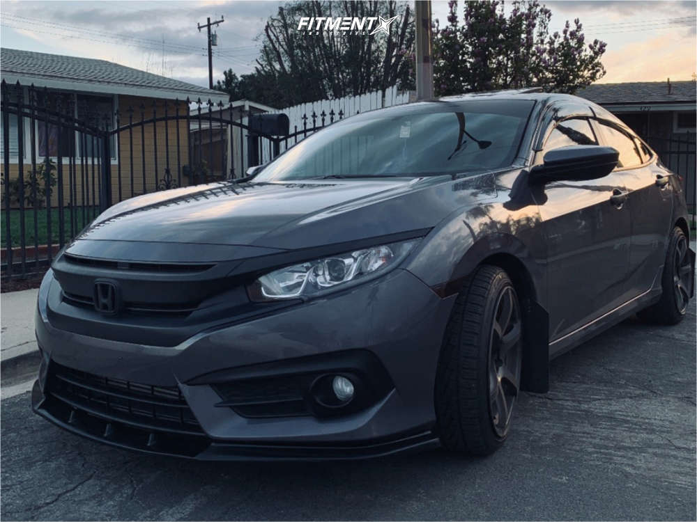 2017 Honda Civic EX-T with 18x9.5 Vordoven Forme 6 and Falken 235x40 on ...