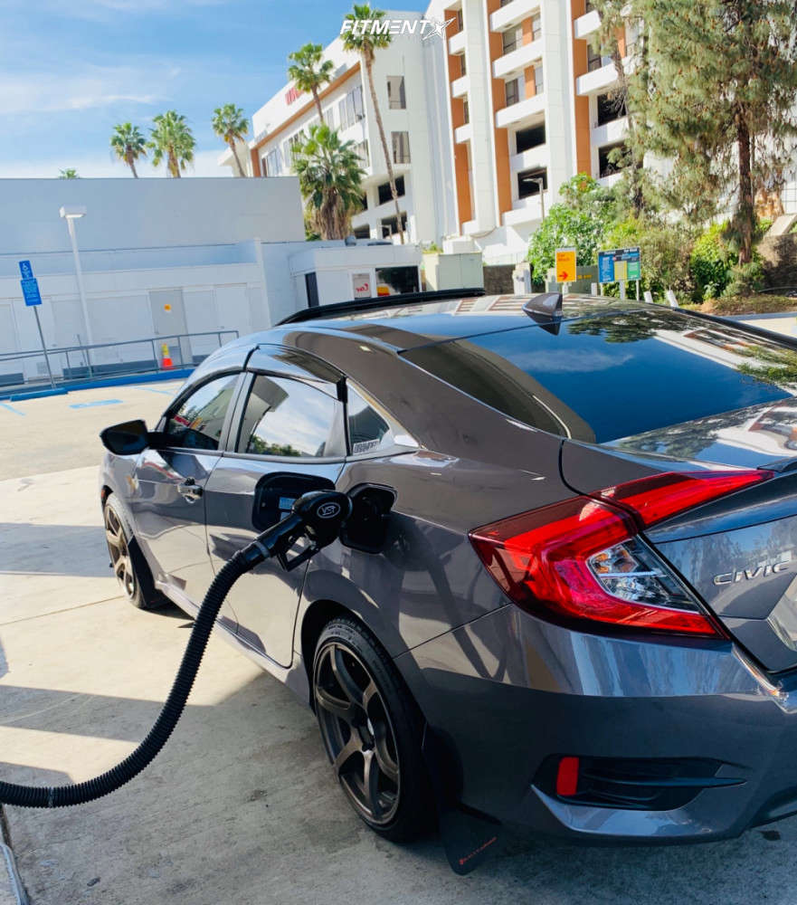 2017 Honda Civic EX-T with 18x9.5 Vordoven Forme 6 and Falken 235x40 on ...