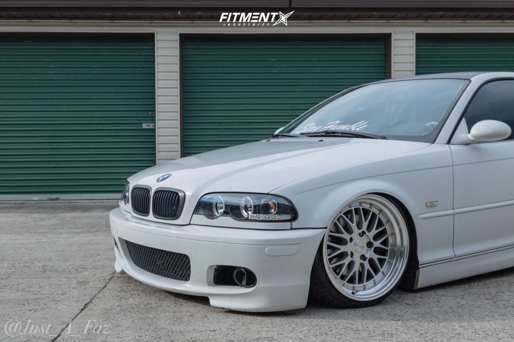 2002 BMW 325Ci Base with 18x9.5 ESR Sr05 and Nitto 225x35 on Air ...