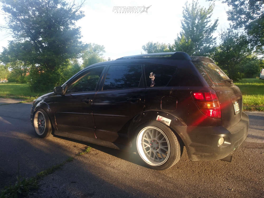 2004 Pontiac Vibe Base with 17x9 STR 514 and Nexen 215x45 on Coilovers ...