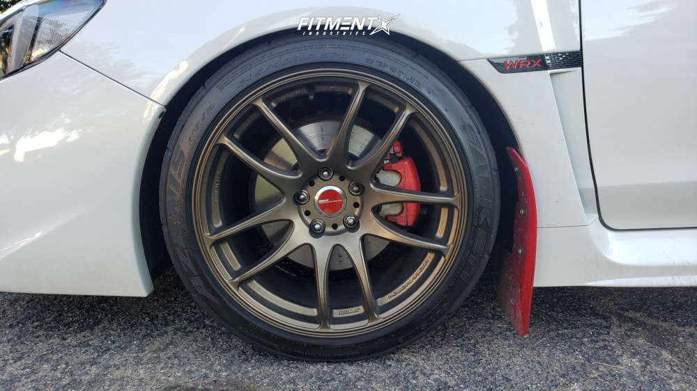 2018 Subaru WRX Premium with 18x9.5 Work Emotion Cr Kiwami and Falken ...