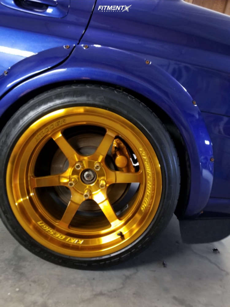 2005 Subaru WRX STI Base with 18x11 Cosmis Racing XT-006R and Michelin ...