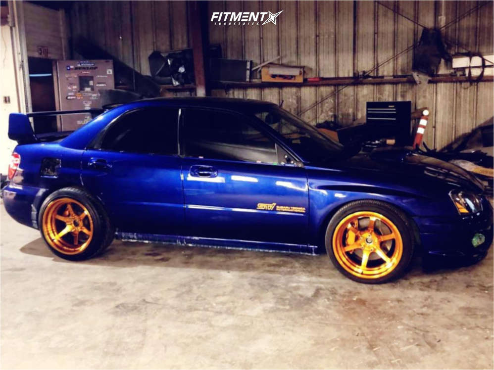 2005 Subaru WRX STI Base with 18x11 Cosmis Racing XT-006R and Michelin ...