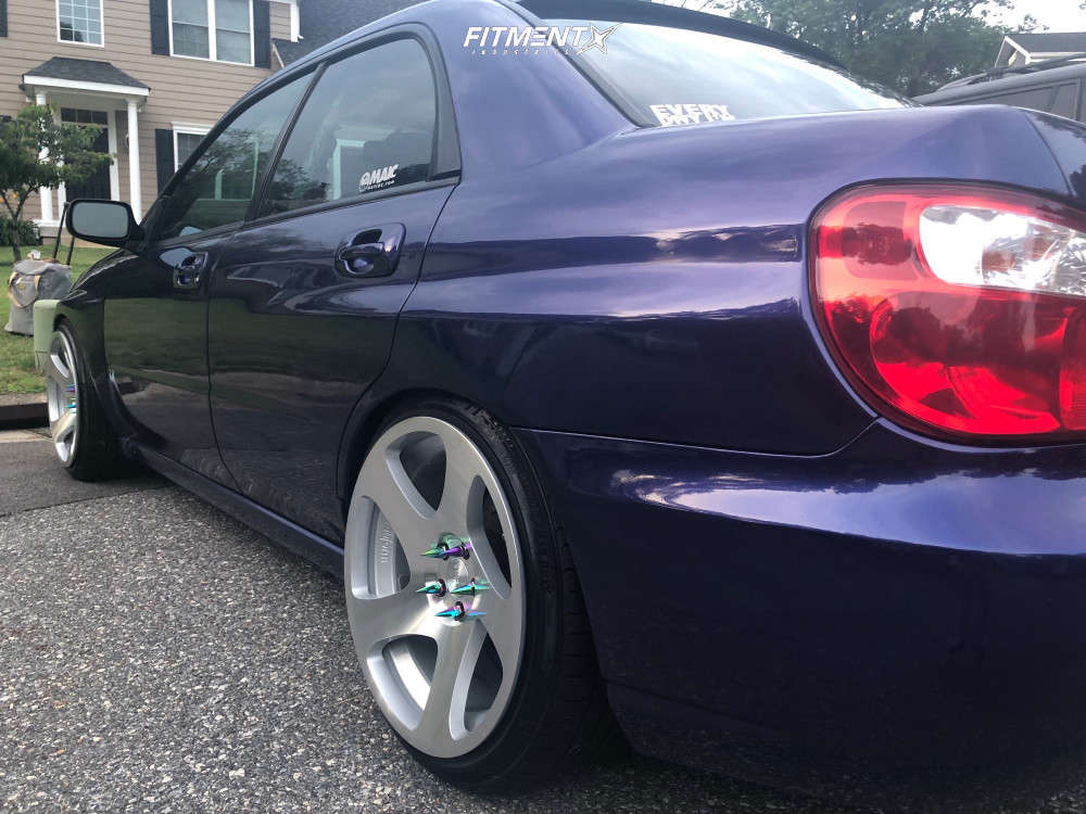 2004 Subaru WRX Base with 18x9.5 Rotiform Tmb and AMP 225x25 on ...