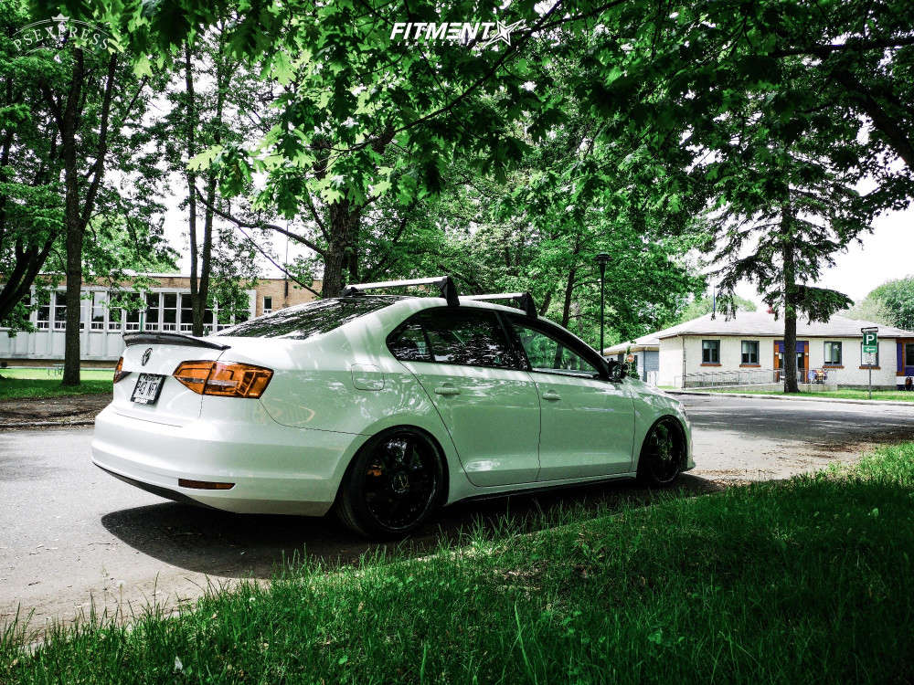 2015 Volkswagen Jetta Base with 18x8 Work Euroline and Firestone 215x35 ...