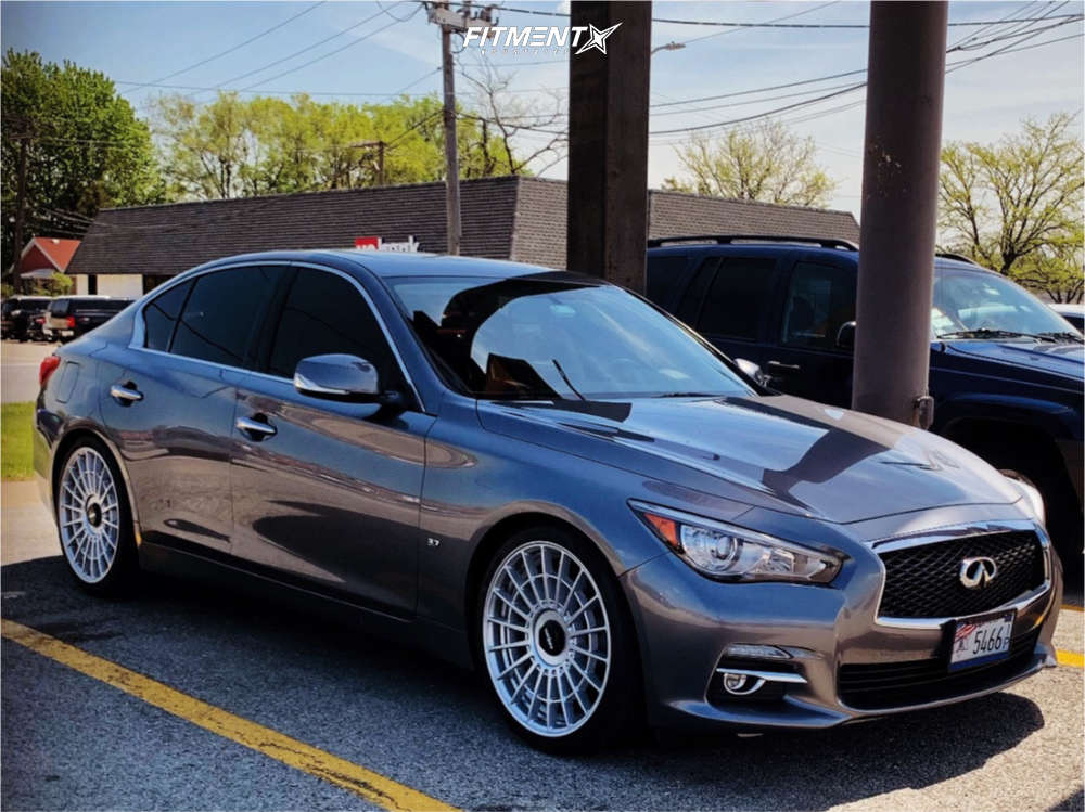 2014 INFINITI Q50 Premium with 20x8.5 Rotiform Las-r and Ohtsu 245x35 ...
