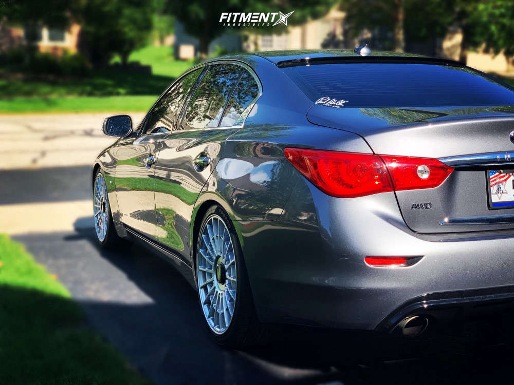 2014 INFINITI Q50 Premium with 20x8.5 Rotiform Las-r and Ohtsu 245x35 ...