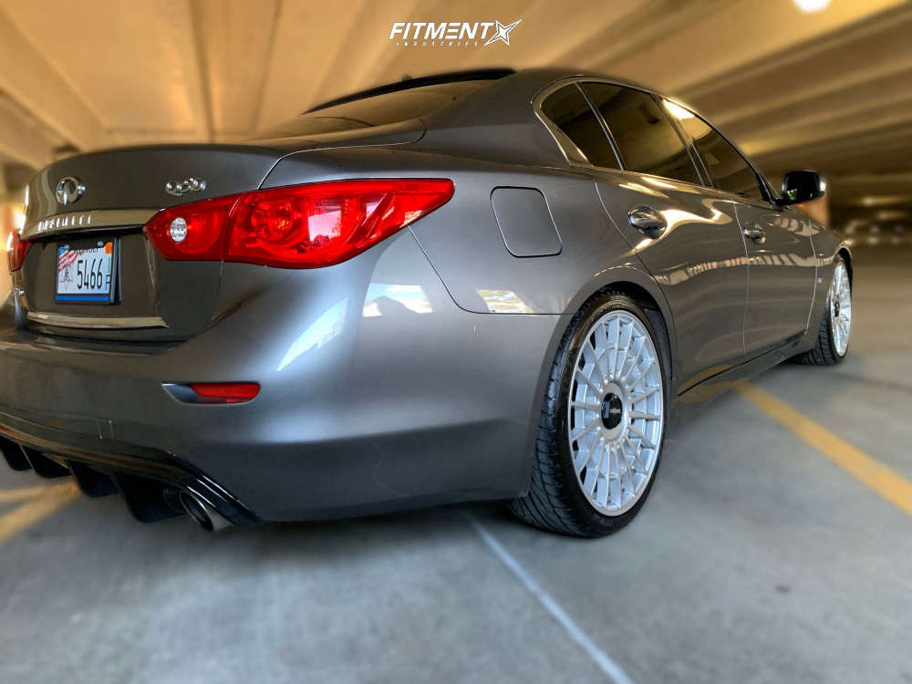 2014 INFINITI Q50 Premium with 20x8.5 Rotiform Las-r and Ohtsu 245x35 ...