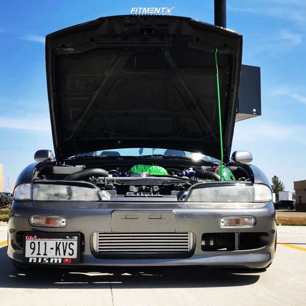 1995 Nissan 240SX 2dr Coupe with 18x9.5 MB Wheels Battles and Pirelli ...