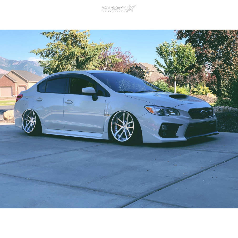 2019 Subaru WRX Premium with 18x10.5 Weds Lxz and Federal 225x40 on Air ...