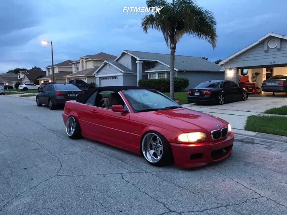 2000 BMW 323Ci Base with 17x10.5 Work VS SD and Achilles 215x40 on ...