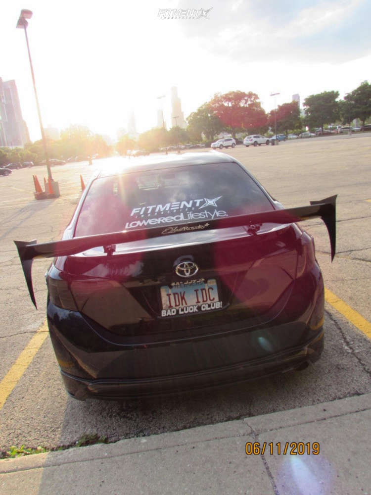 2018 Toyota Corolla SE with 18x8.5 Enkei T6s and Goodyear 225x40 on ...