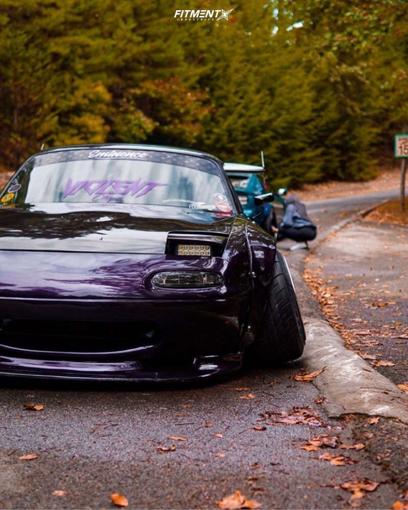 1990 Mazda Miata Base with 15x12 Work Cr01 and Maxxis 245x40 on ...