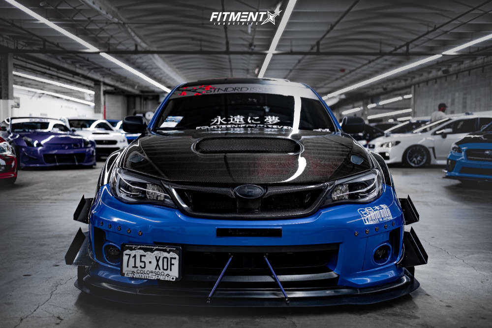 2011 Subaru WRX Base with 18x9.5 AVID1 AV27 and Federal 265x35 on Air ...