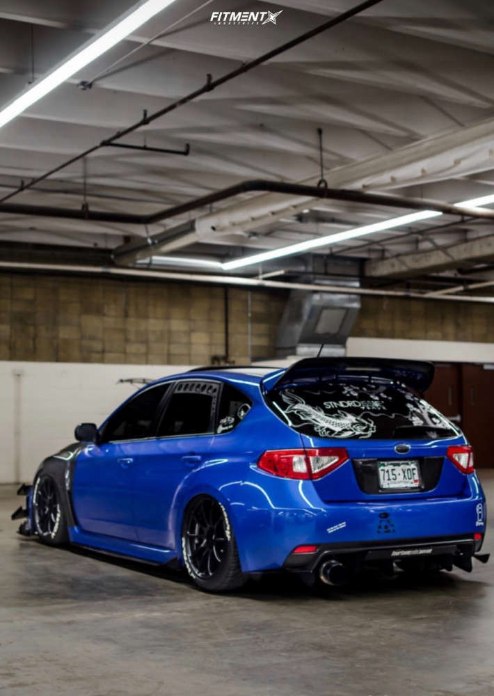 2011 Subaru WRX Base with 18x9.5 AVID1 AV27 and Federal 265x35 on Air ...