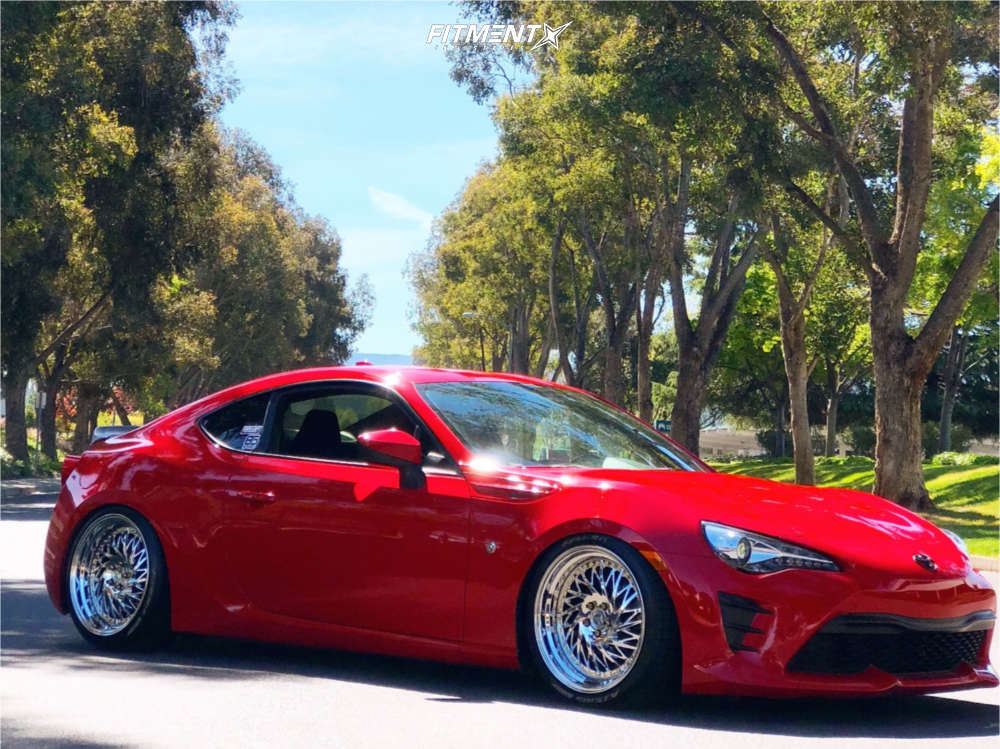 2017 Toyota 86 Base with 18x9.5 Aodhan Ds03 and Falken 245x45 on Air ...