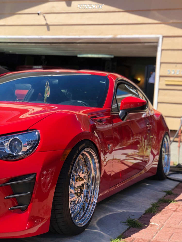 2017 Toyota 86 Base with 18x9.5 Aodhan Ds03 and Falken 245x45 on Air ...