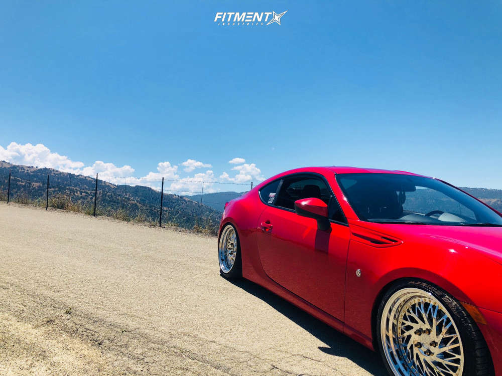 2017 Toyota 86 Base with 18x9.5 Aodhan Ds03 and Falken 245x45 on Air ...