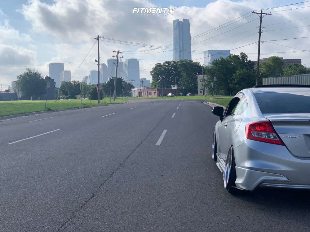 2012 Honda Civic EX with 18x9.5 SSR Sp3 and Federal 215x35 on Coilovers ...