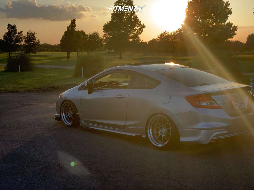2012 Honda Civic EX with 18x9.5 SSR Sp3 and Federal 215x35 on Coilovers ...