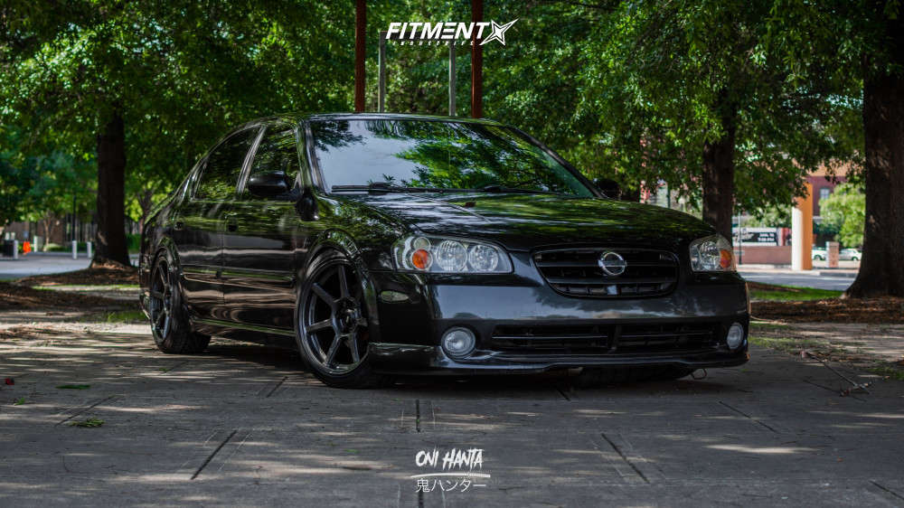 2002 Nissan Maxima SE with 18x9.5 Konig Ultraform and Nitto 235x40 on ...