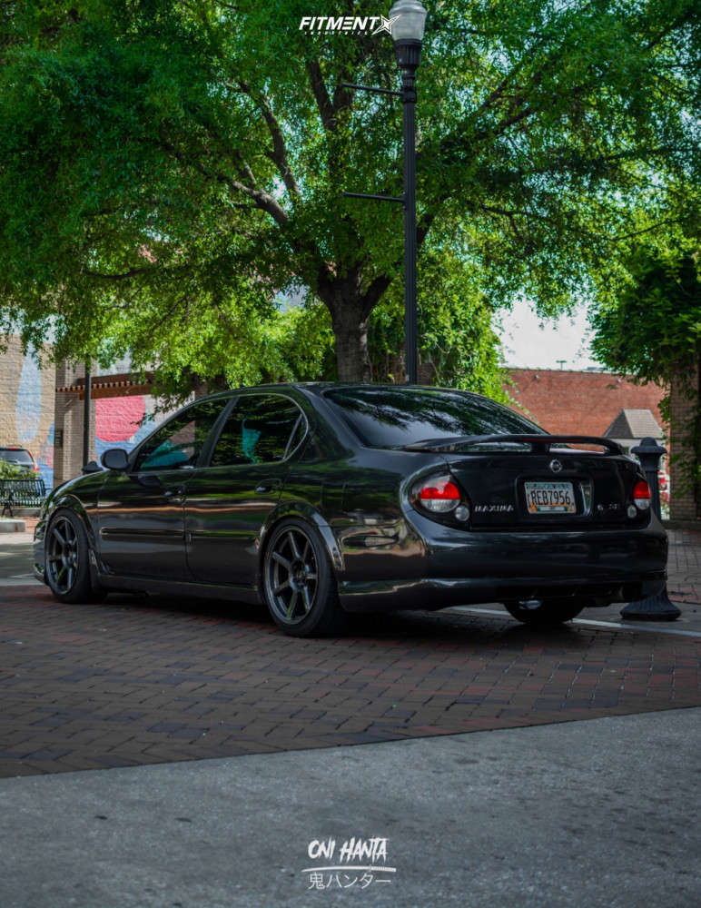 2002 Nissan Maxima SE with 18x9.5 Konig Ultraform and Nitto 235x40 on ...