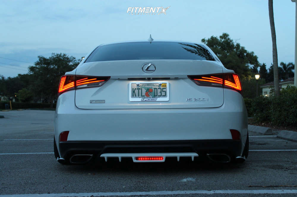 2017 Lexus IS200t F Sport with 19x9.5 Junction Produce Scara and ...