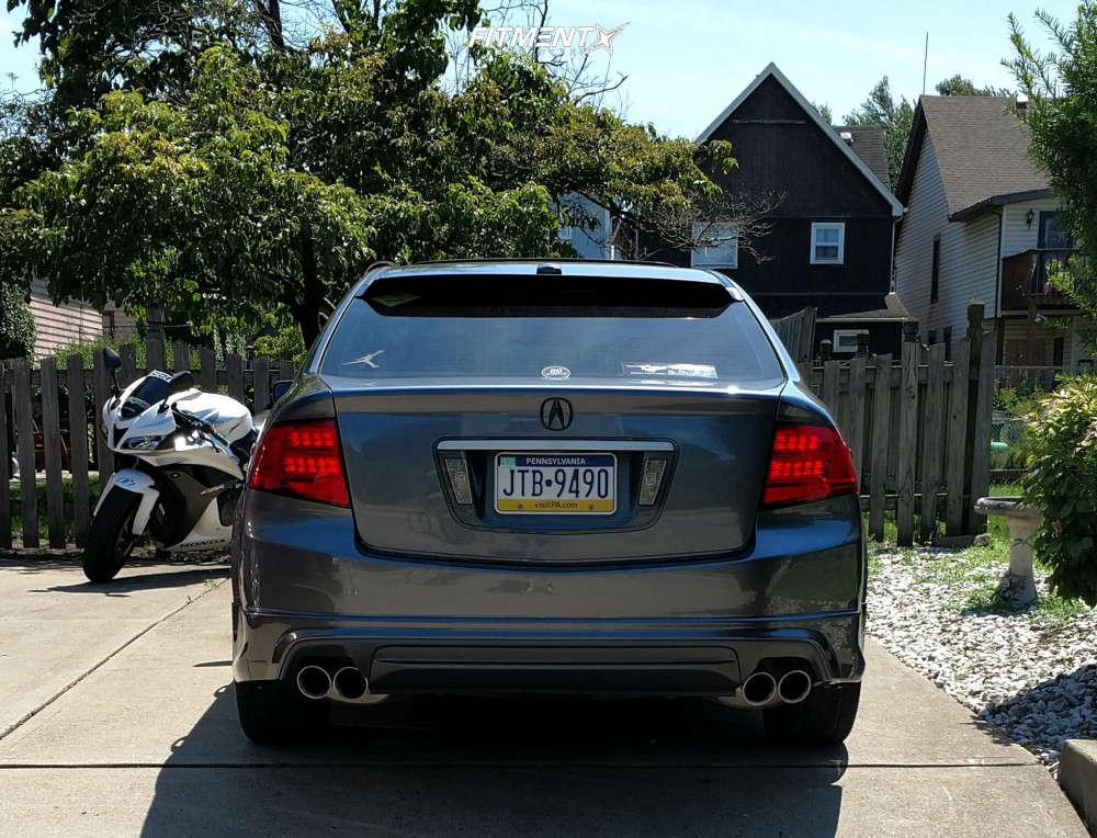 2004 Acura TL Base with 18x8 KMC Km685 and Nankang 235x40 on Stock ...