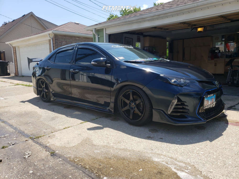 2018 Toyota Corolla SE with 18x8.5 Enkei T6s and Goodyear 225x40 on ...