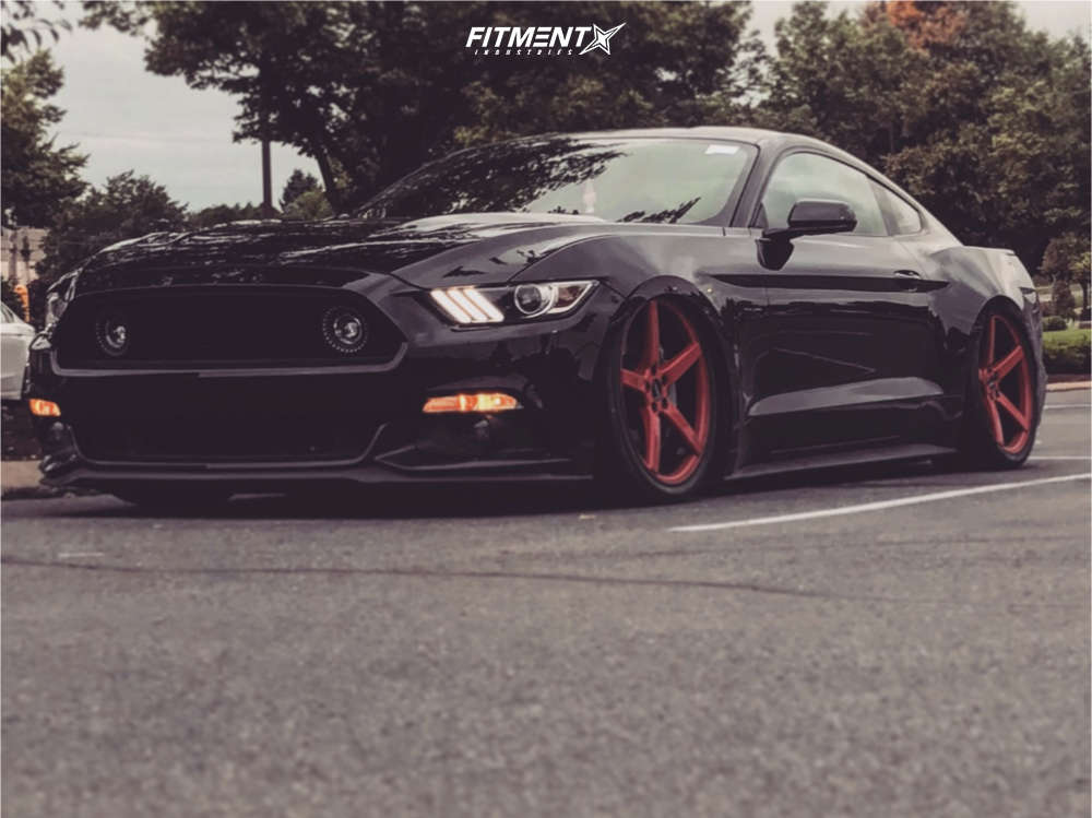 2015 Ford Mustang GT with 20x8.5 MMD 551c and Nitto 255x35 on Air ...