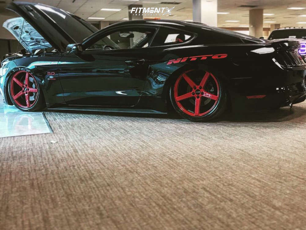 2015 Ford Mustang GT with 20x8.5 MMD 551c and Nitto 255x35 on Air ...