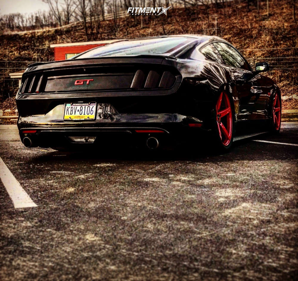 2015 Ford Mustang GT with 20x8.5 MMD 551c and Nitto 255x35 on Air ...