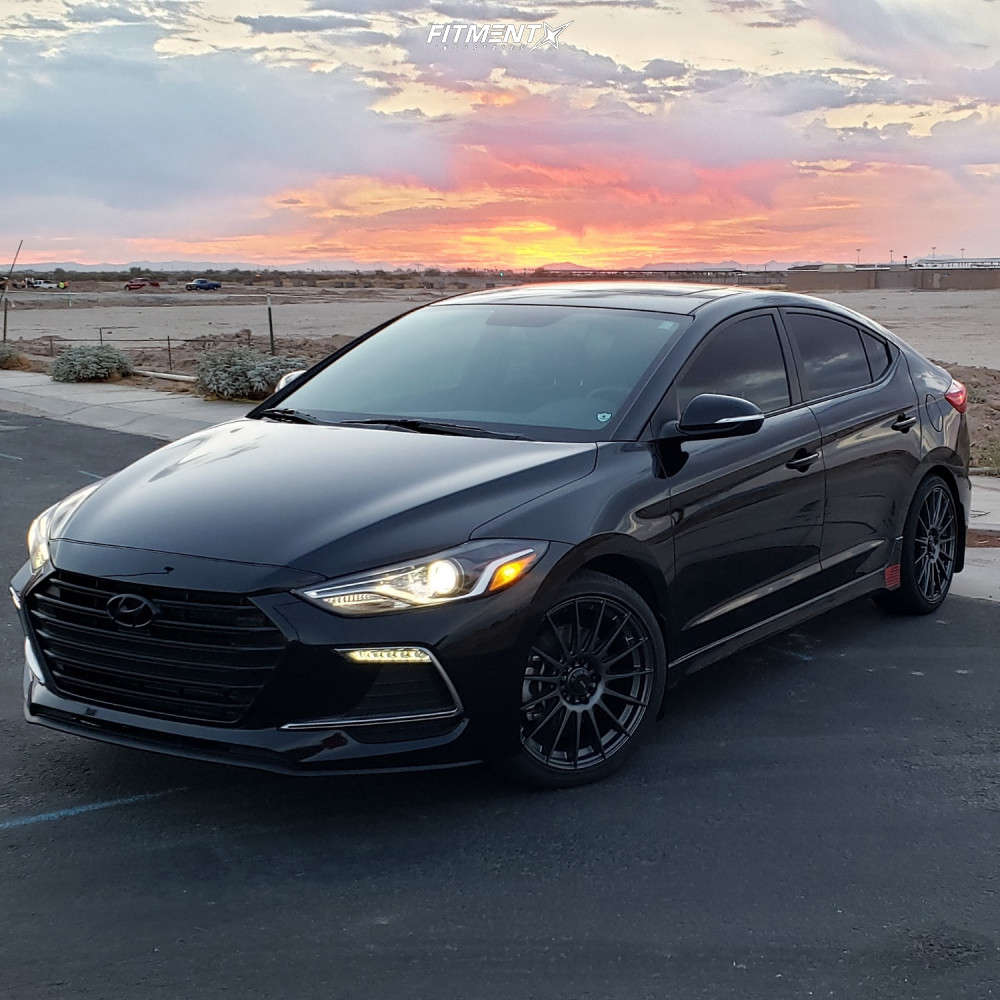 2018 Hyundai Elantra Sport with 18x8 Konig Rennform and Hankook 225x40 ...