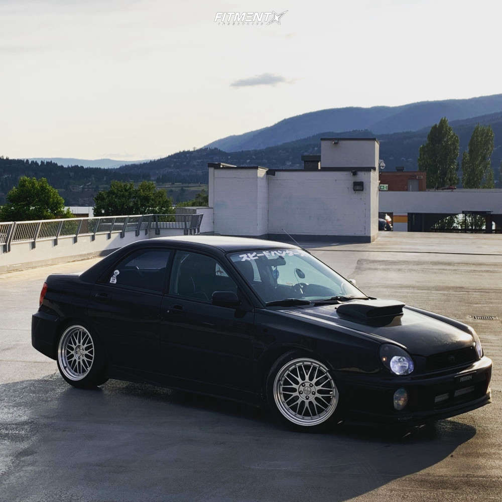 2002 Subaru Impreza WRX AWD 4dr Sedan (2.0L 4cyl Turbo 5M) with 18x9.5 ...