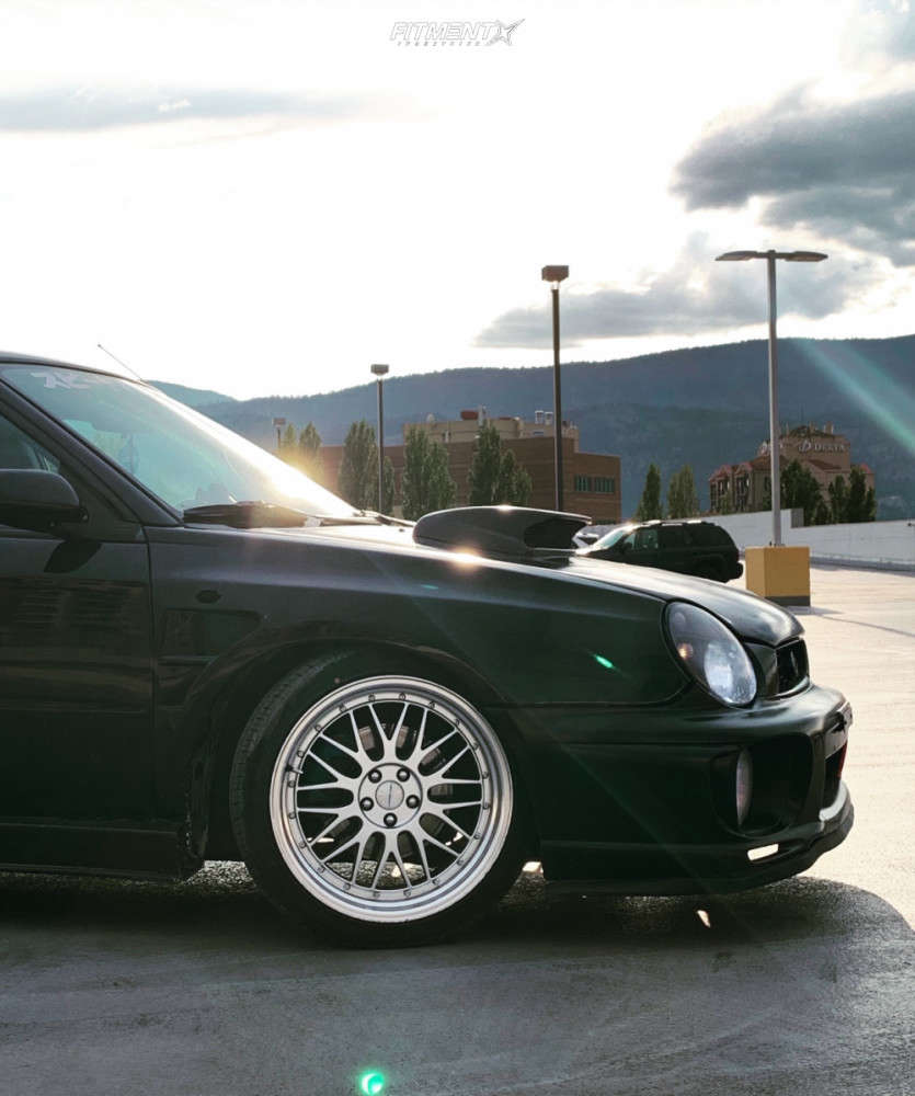 2002 Subaru Impreza WRX AWD 4dr Sedan (2.0L 4cyl Turbo 5M) with 18x9.5 ...