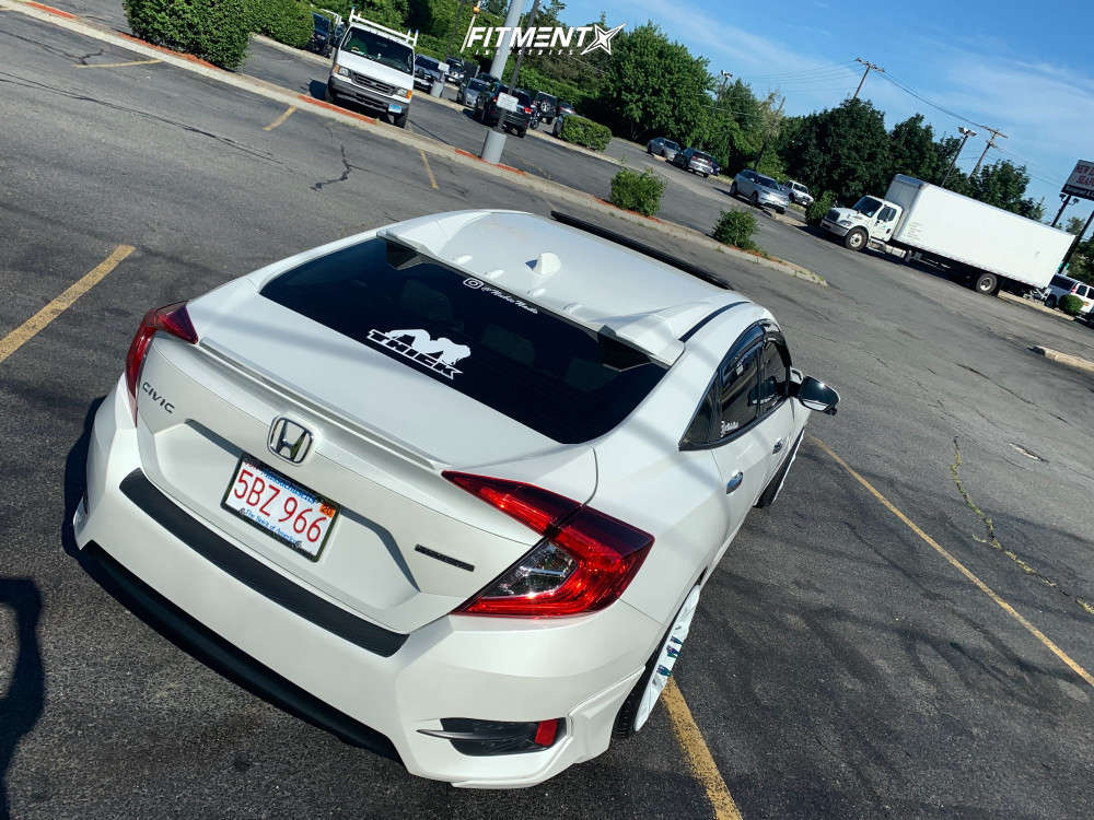 2016 Honda Civic Touring with 18x9 Cosmis Racing Mr7 and Nitto 215x30 ...
