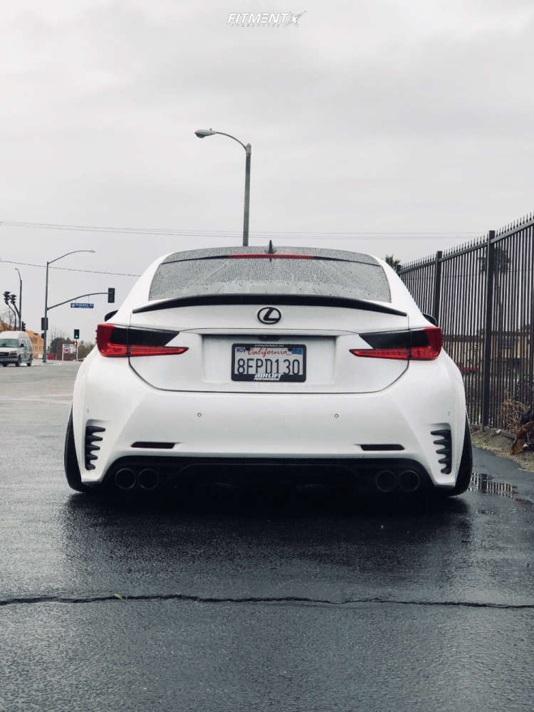 2015 Lexus RC350 F Sport with 19x9.5 Work Emotion Cr 2p and Accelera ...