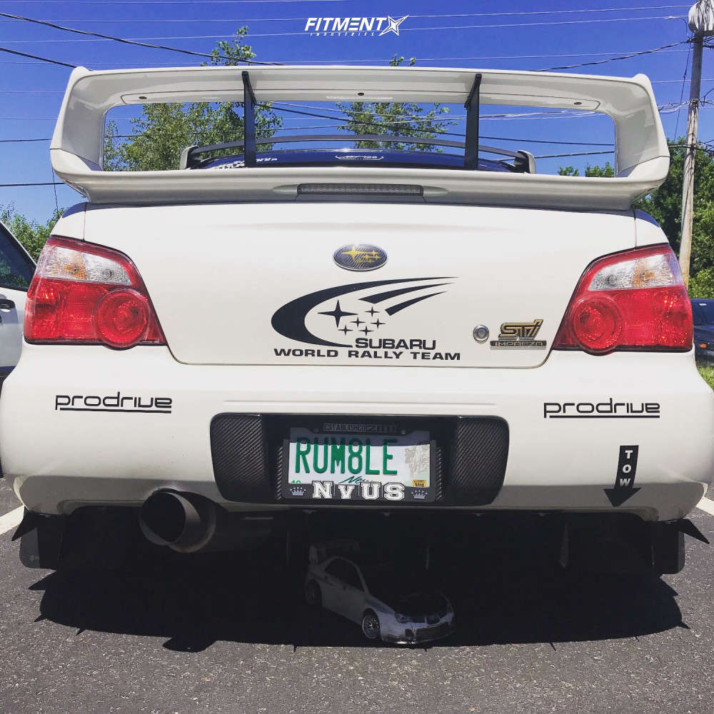 2007 Subaru WRX STI Base with 18x9.5 Varrstoen Es9 and Continental ...