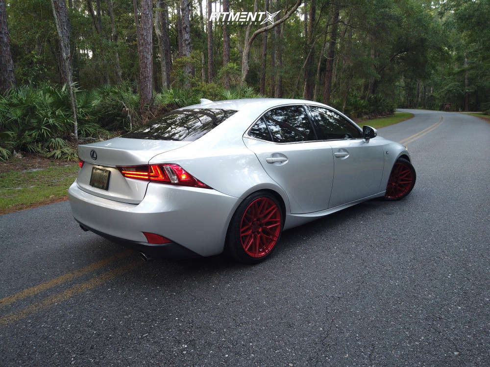 2014 Lexus IS250 F Sport with 18x8.5 F1R F103 and Firestone 225x40 on ...