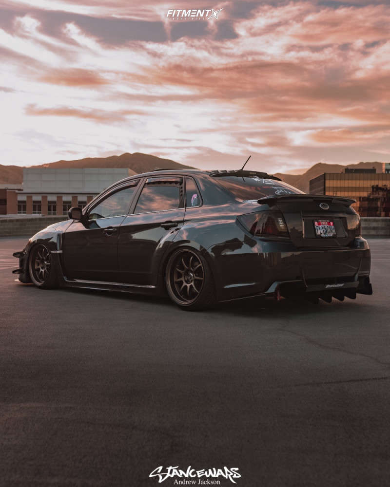 2013 Subaru WRX Limited with 18x9.5 Work Emotion D9r and Falken 225x40 ...