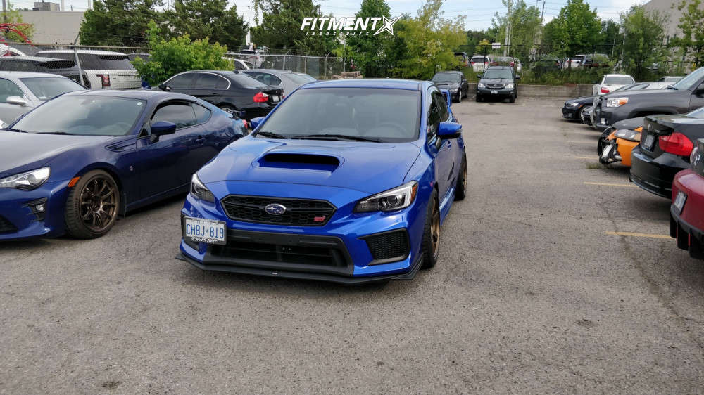 2019 Subaru WRX STI Sport-tech with 18x10 Rays Engineering Te37 Saga and Michelin 265x35 on ...