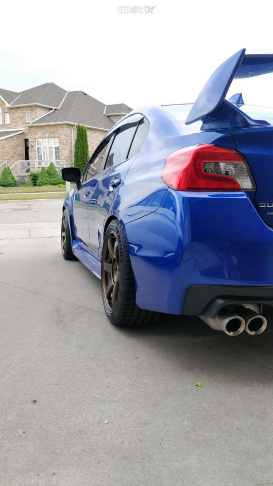 2019 Subaru WRX STI Sport-tech with 18x10 Rays Engineering Te37 Saga and Michelin 265x35 on ...