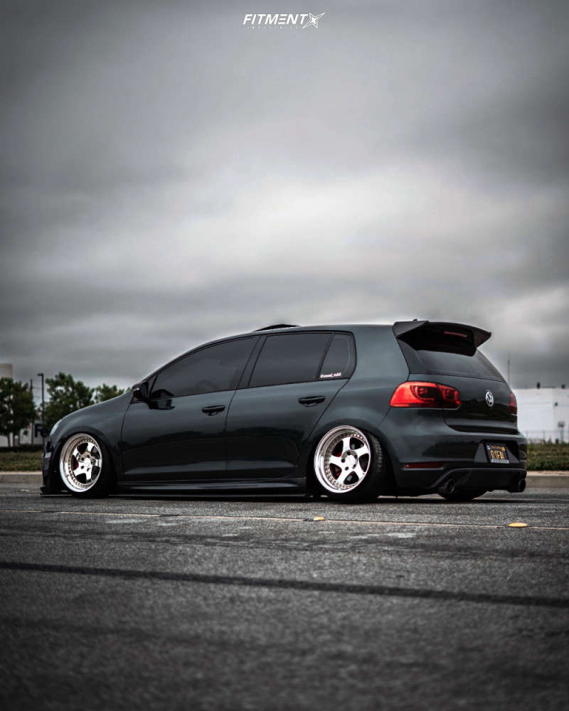 2011 Volkswagen GTI Base with 17x9.5 Rotiform Tmb and Accelera 205x40 ...