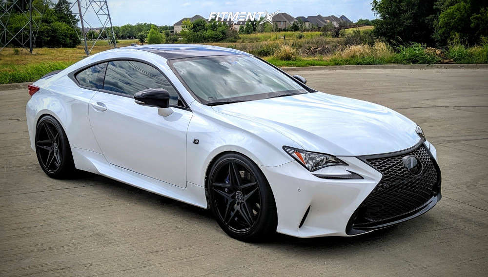 2016 Lexus RC350 F Sport with 20x9 Blaque Diamond Bd-8 and Nitto 255x35 ...