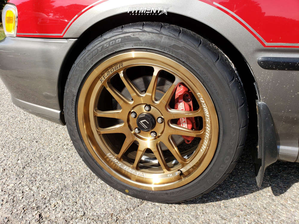 1996 Subaru Impreza Outback with 17x8 Cosmis Racing XT-206R and Firestone 225x45 on Coilovers ...